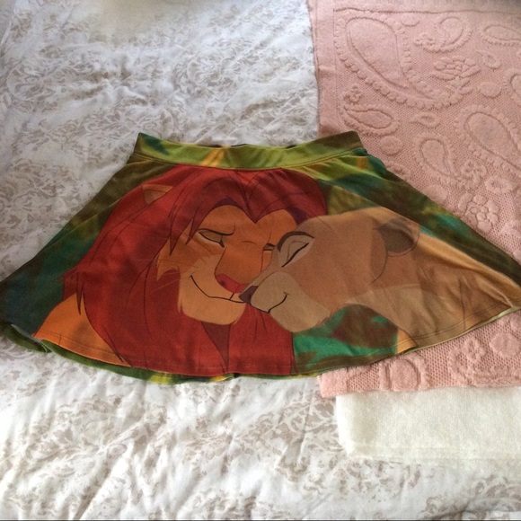 Disney | Skirts | Lion King Simba And Nala Skater Skirt | Poshmark